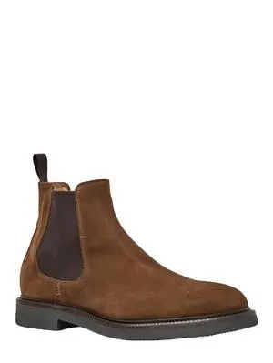 Aquatalia Prospero Water Resistant Chelsea Boot - Taupe Suede
