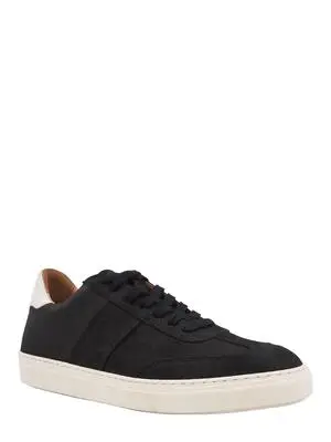 Aquatalia Metro Leather Sneakers - Black Tumbled