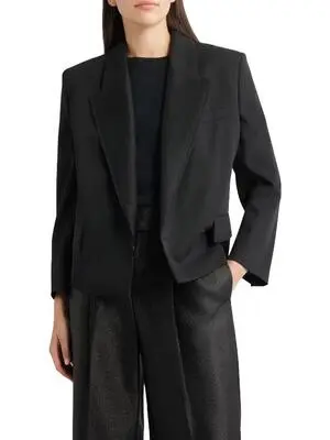 BOSS Janeva Virgin Wool Blazer - Black
