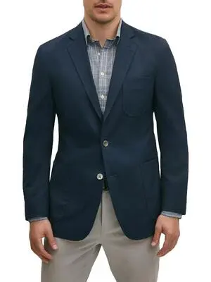 Brooks Brothers Performance Series Stretch Cotton Blend Blazer Jacket - Navy Blazer