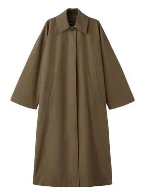 Mango Selection Belted Cotton-blend Trench Coat - Medium Brown