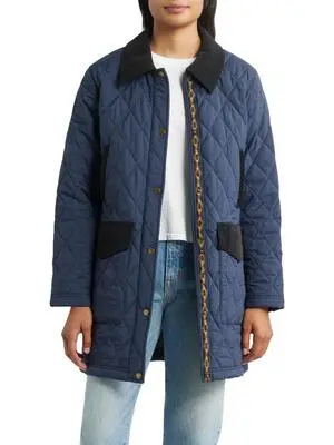 Pendleton Sun River Quilted Field Coat - Navy