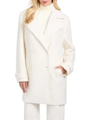GUESS Leona Wool-Blend Pea Coat