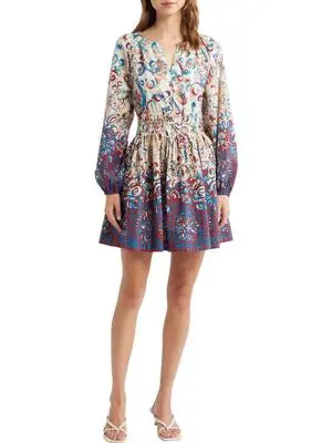 Love The Label Printed Fit & Flare Dress - Andreeva Ombre Print