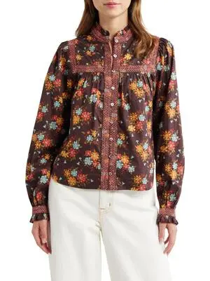 Love The Label Floral Button-up Shirt - Lynda Anne Liberty Print
