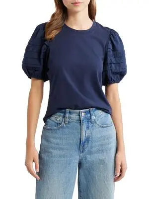 LOVE THE LABEL Dylan Puff Sleeve Cotton T-Shirt
