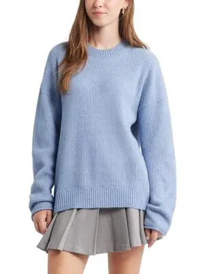 Bp. Oversized Fuzzy Knit Sweater - Blue Country
