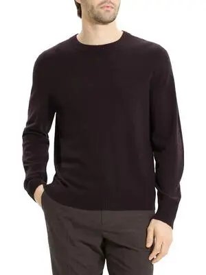 Theory Hilles Cashmere Sweater Deep Eggplant