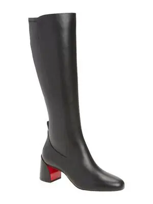 CHRISTIAN LOUBOUTIN Jane Knee High Boots - Black