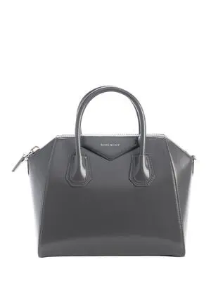 Givenchy Mini Antigona Leather Satchel - Dark Grey