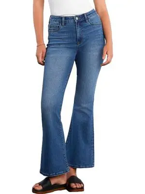 HINT OF BLU Mid-Rise Flare Jeans
