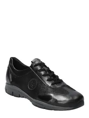 Mephisto Yael Soft-air Sneaker - Black Silk Smooth Leather