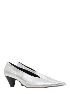 MANSUR GAVRIEL Kiki Pointed Toe Pump - Silver