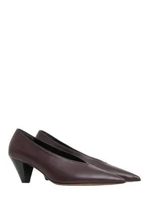 MANSUR GAVRIEL Kiki Pointed Toe Pump - Dark Oxblood