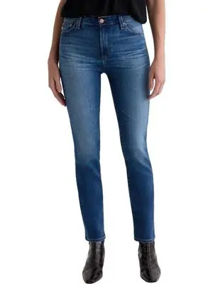 Ag Mari Mid-rise Slim Straight Leg Jeans - 12 Years Assumption