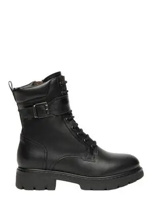 NEROGIARDINI Buckle Combat Boots - Black