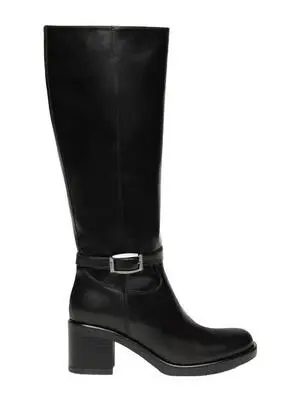 NEROGIARDINI Tall Buckle Boot - Black