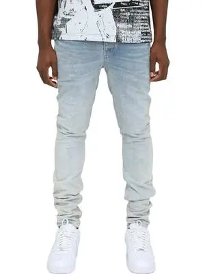 PURPLE BRAND Rhone Fade Skinny Jeans - Light Indigo