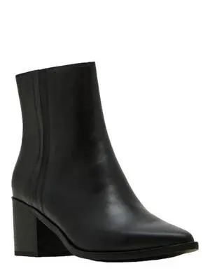 Blondo Brenna Waterproof Pointed Toe Bootie Black Leather