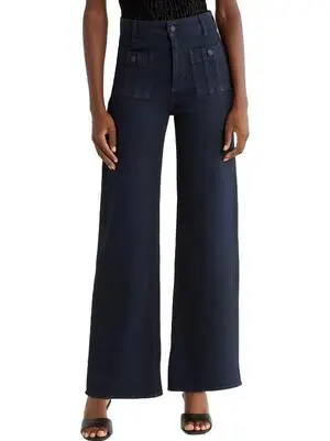 Paige Anessa High-waist Wide-leg Jeans - Duchess