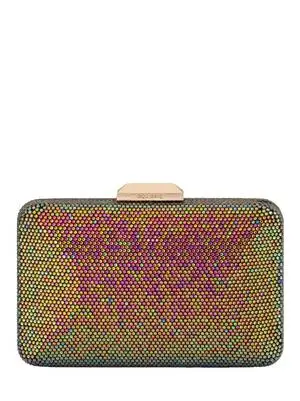 OLGA BERG Edith Iridescent Frame Clutch Multi