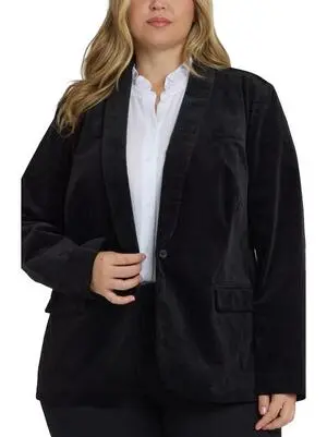 NYDJ Velveteen Tuxedo Jacket - Black
