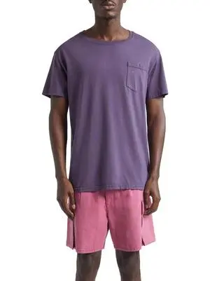 NOAH Core Logo Pocket T-shirt - Plum
