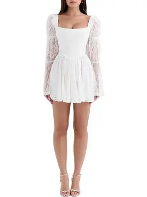 House Of Cb Sancia Lace Mini Dress - White