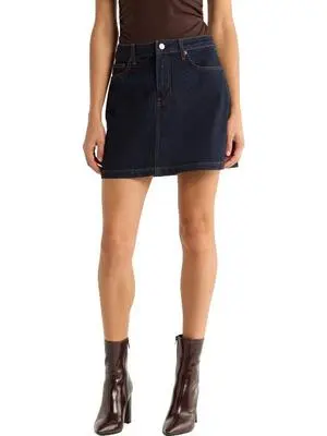 REFORMATION Rue Denim Miniskirt