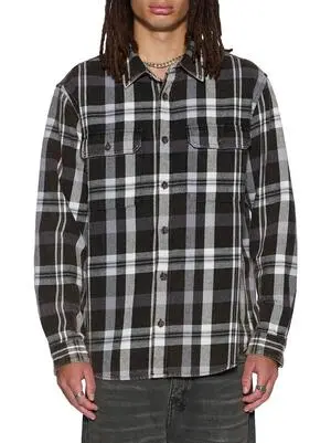 Ksubi Rose Bowl 1999 Check Cotton Button-up Shirt - Black