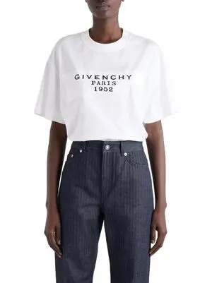 Givenchy Boxy Graphic Logo T-shirt - White