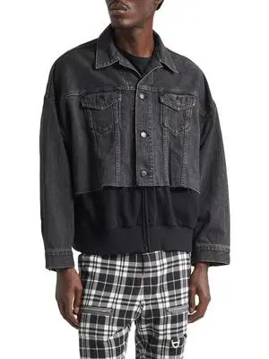 UNDERCOVERISM Mixed Media Jacket - Black
