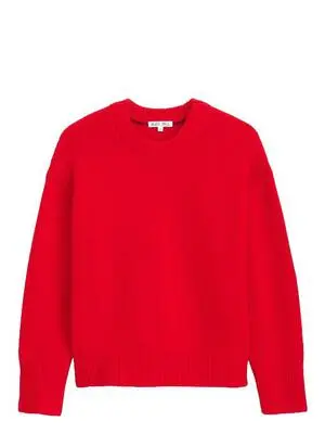 ALEX MILL Nottinghill Merino Wool-blend Sweater - Bright Flame