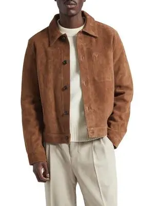 Ami De Coeur Leather Shirt Jacket - Hazelnut