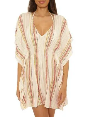 BECCA® By Rebecca Virtue Radiance Woven Cover-up Tunic - White/mul