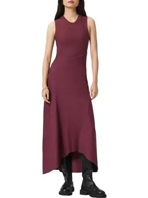ALLSAINTS Gia Sleeveless Maxi Dress - Oxblood Red