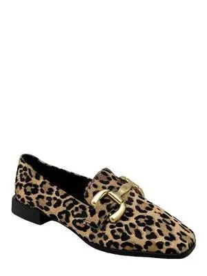 SHU SHOP Therese Bit Loafer Leopard Hair