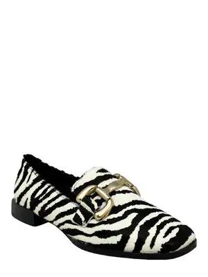 SHU SHOP Therese Bit Loafer Zebra Hair