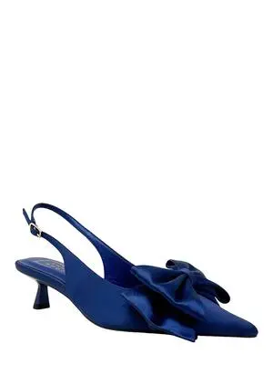 SHU SHOP Nora Slingback Kitten Heel Pump Navy