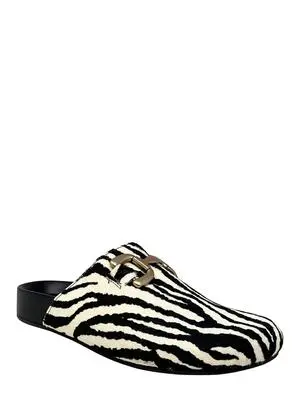 SHU SHOP Azalea Mule Zebra Hair