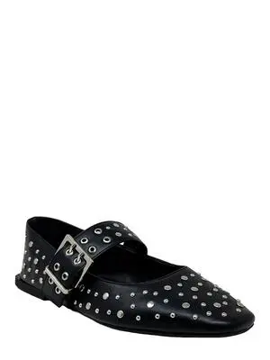 SHU SHOP SHUSHOP Avril Studded Flats Black