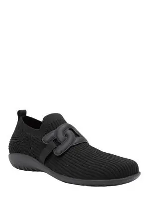 Naot Picton Knit Sneaker Black W/silver Knit