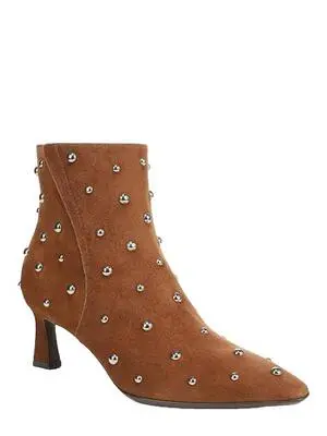 Naturalizer Deesha Stud Bootie Dark Chestnut Brown