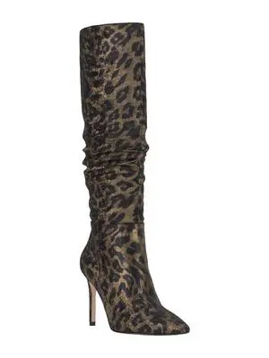 Jessica Simpson Ohena Slouch Knee High Boots - Golden Copper/black
