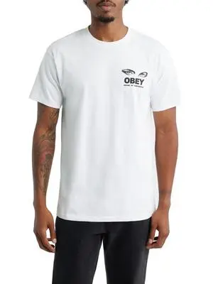 Obey Face Of Subversion Graphic T-shirt - White