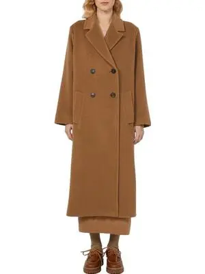 Max Mara Wool And Alpaca-blend Double-breasted Coat - Camel