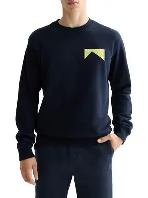 Scotch & Soda Logo Sweatshirt - Sky Captain