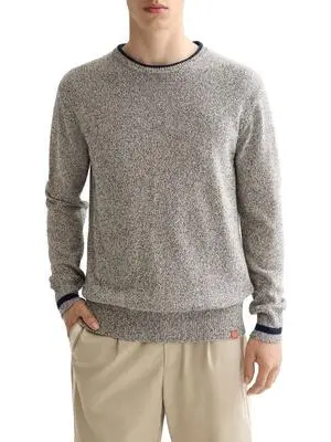 Scotch & Soda Mélange Crewneck Sweater - Plaza Taupe