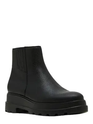Blondo Jolie Waterproof Platform Bootie - Black Leat