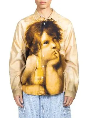 PLEASURES Cherub Cotton Button-up Shirt - Multi